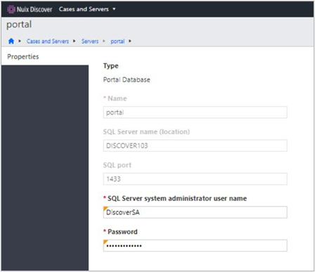 Nuix Discover configuration